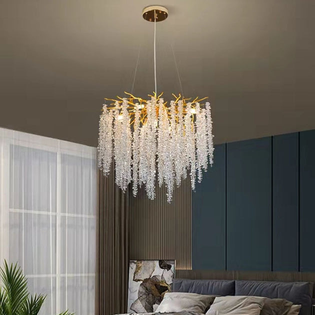 Sofia Reign Waterfall Crystal Chandelier | Designs and Inspirations