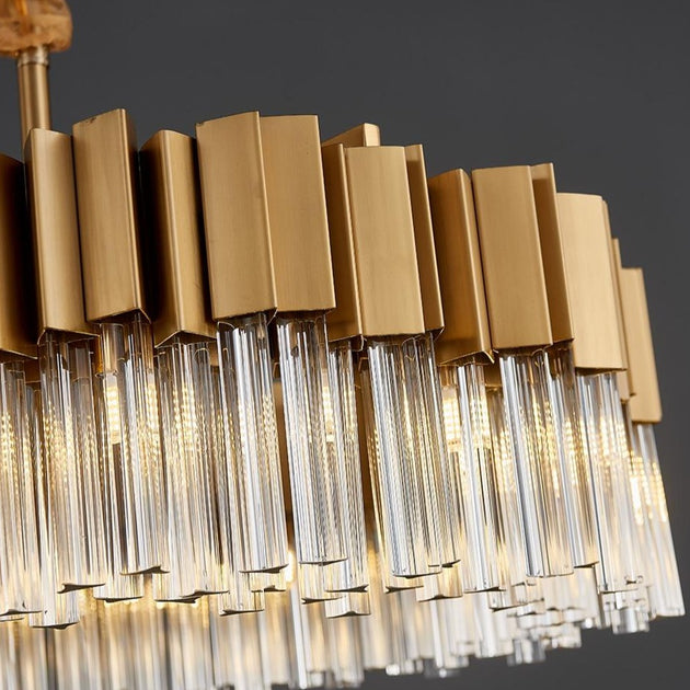 Jafari Oval Modern Crystal Chandelier | Designs and Inspirations